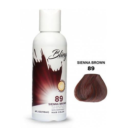 BLING COLOR SEMI PERMANENT HAIR DYE 118ml – 89 Sienna Brown – XPRESSION MCR