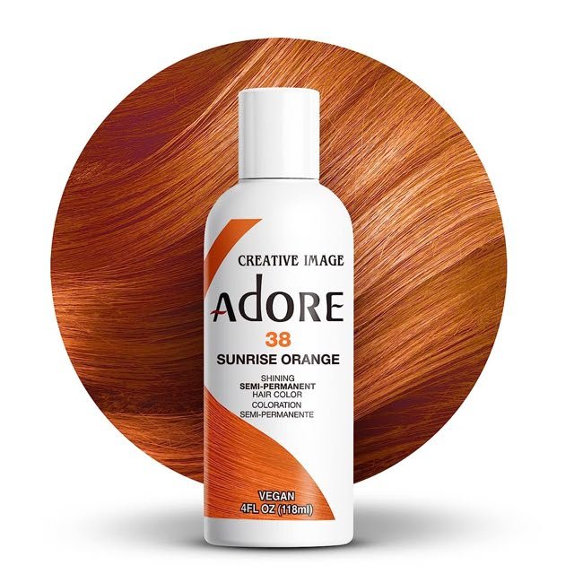 Adore Semi Permanent Hair colour-38 Sunrise Orange-4oz / 118ML ...